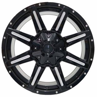 Black Iron Ranger Wheels - Black Gloss Milled | Kal Tire
