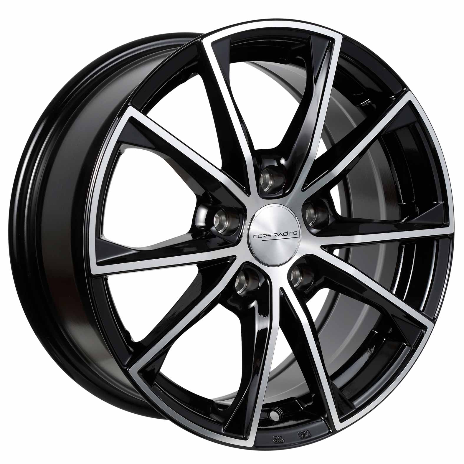 Core Racing Tomfoolery Wheels - Gloss Black Machined | Kal Tire