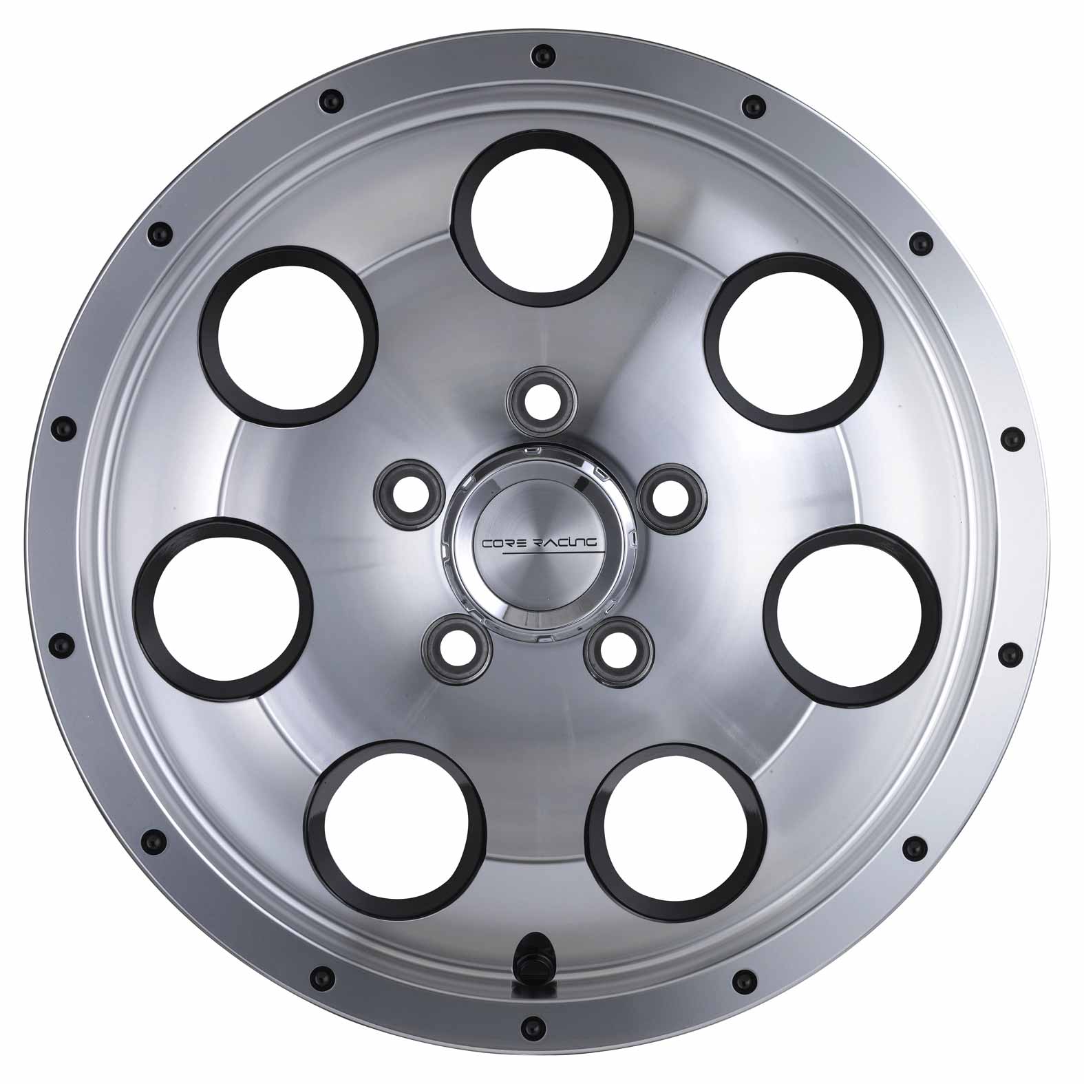Core Racing Duke Trailer Wheels - Black Gloss Machined | Kal Tire