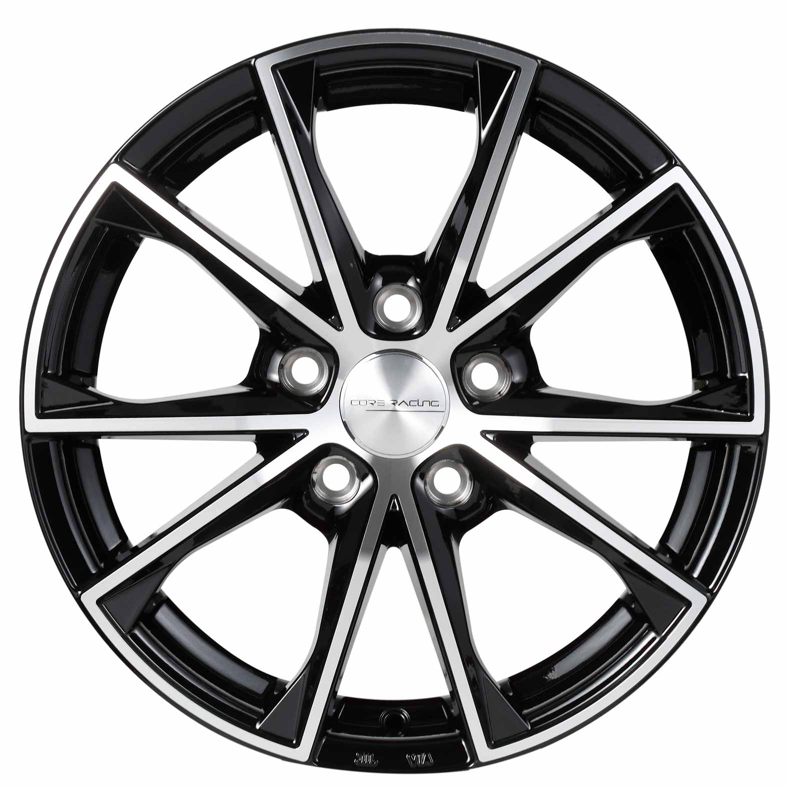 Core Racing Tomfoolery Wheels - Gloss Black Machined | Kal Tire