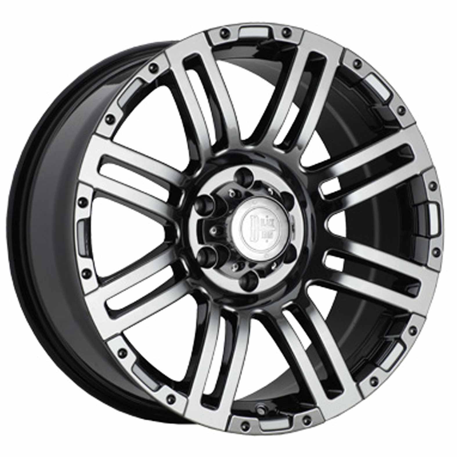 Black Iron Rebel Wheels - Black Chrome